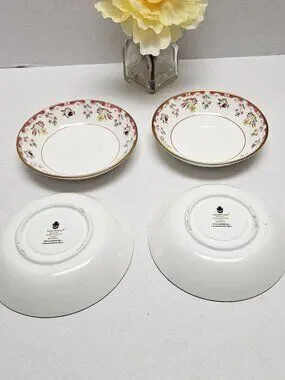 Wedgwood | Dining | 4 Rare Wedgwood Bianca The Colonial Williamsburg ...